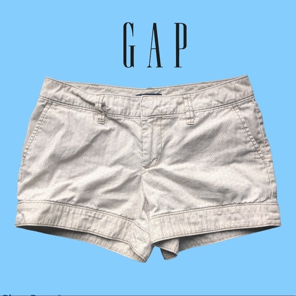 GAP Factory | Shorts | Gap Factory Cream White Floral Print Shorts ...